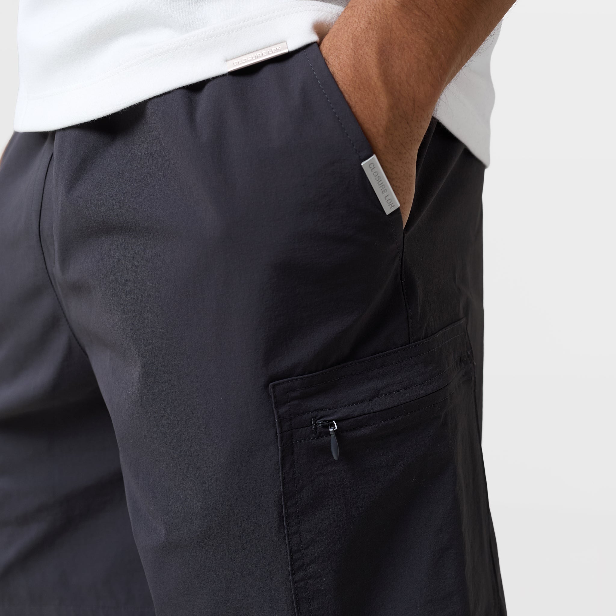 2-Pack Premium Tech Cargo Short | Charcoal/Mid Grey – Closure London