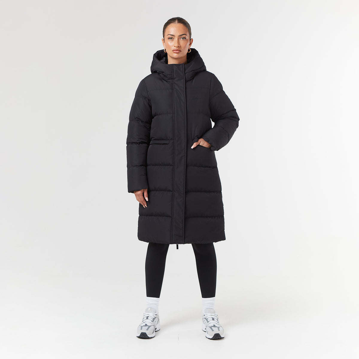 Longline Baffle Puffer | Black – Closure London