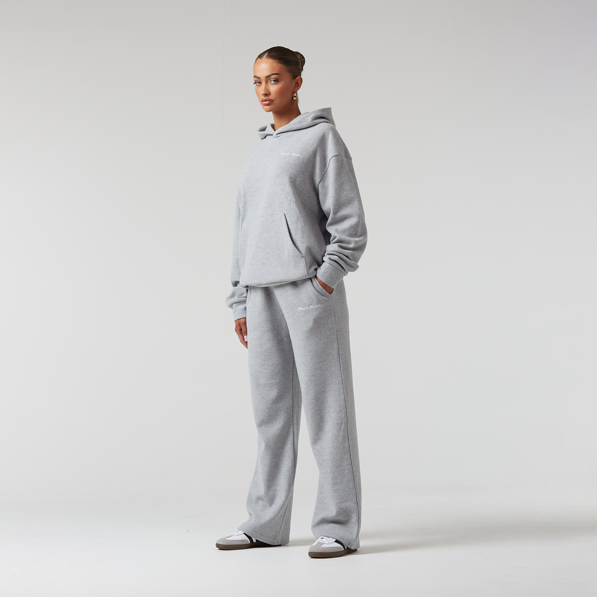 Soft Knit Tracksuit I Grey Marl – Closure London
