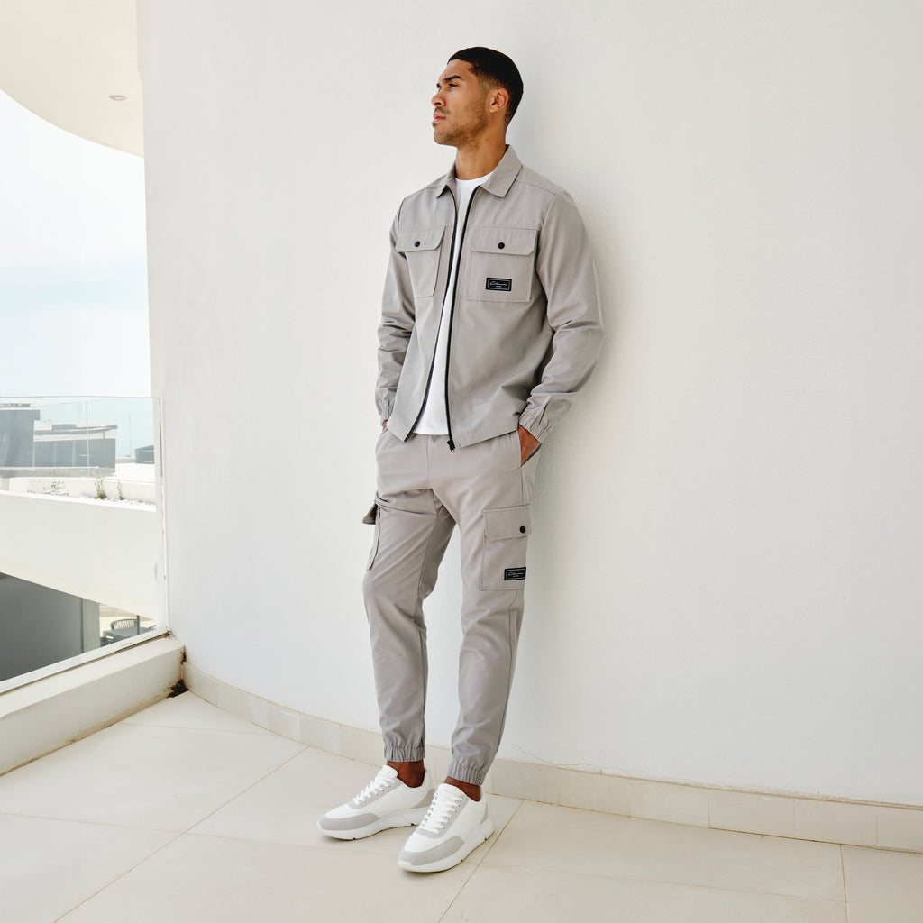 Utility Overshirt | Ice Grey – Closure London