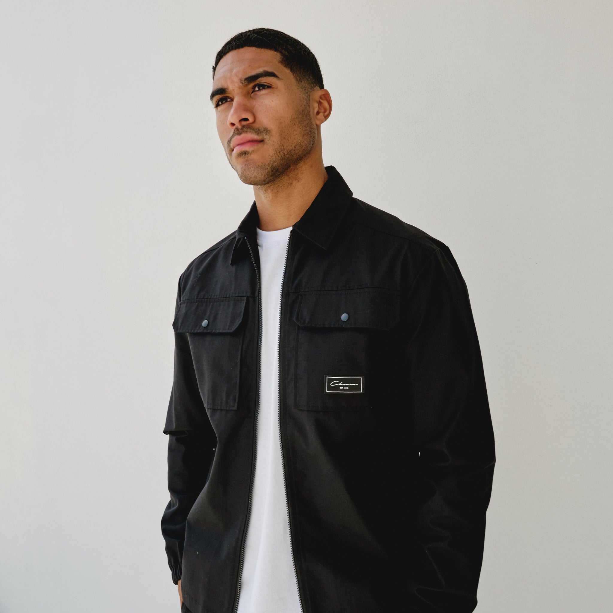 Utility Overshirt | Black – Closure London