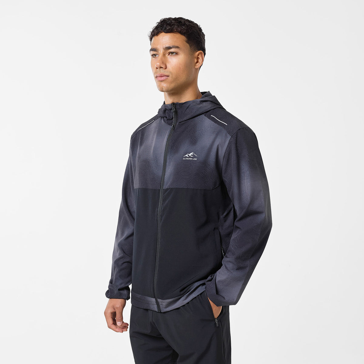 Cloud Print Jacket | Black – Closure London