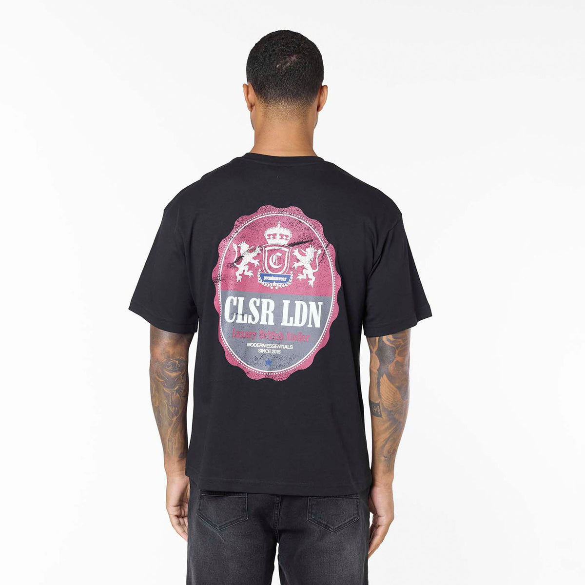 Vintage Stamp T-Shirt | Black – Closure London