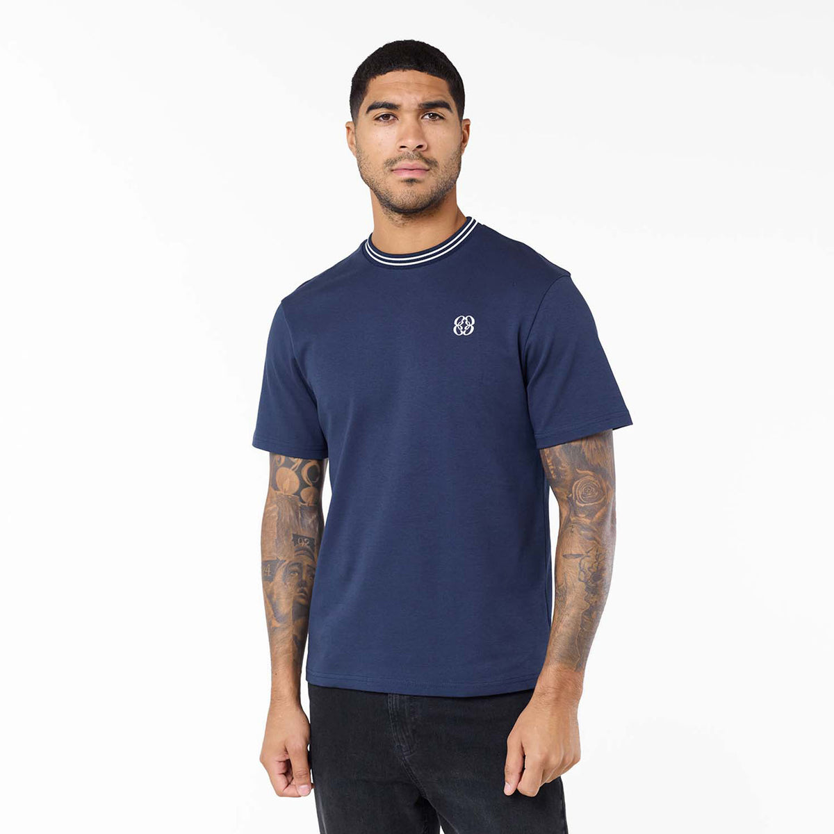 Icon Ringer T-Shirt | Navy – Closure London