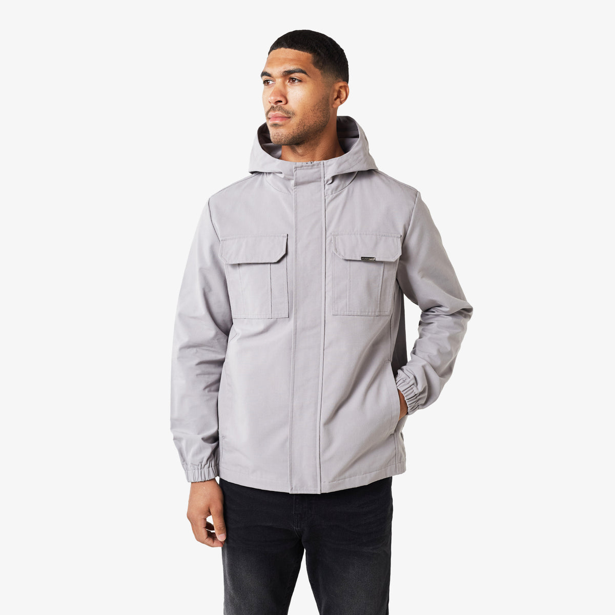 Premium Ripstop Jacket | Ice Grey – Closure London