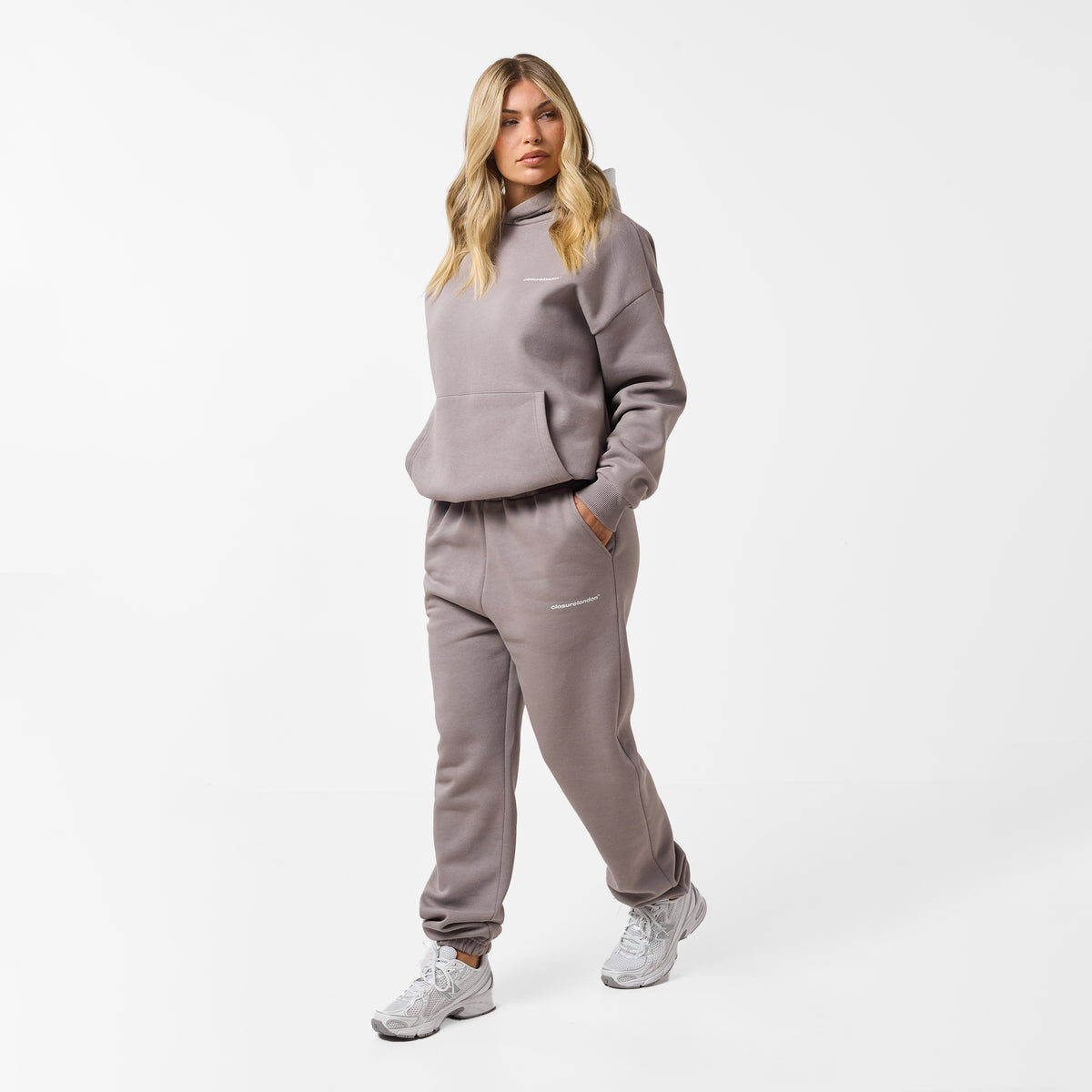 Core Logo Cuffed Tracksuit | Pebble – Closure London