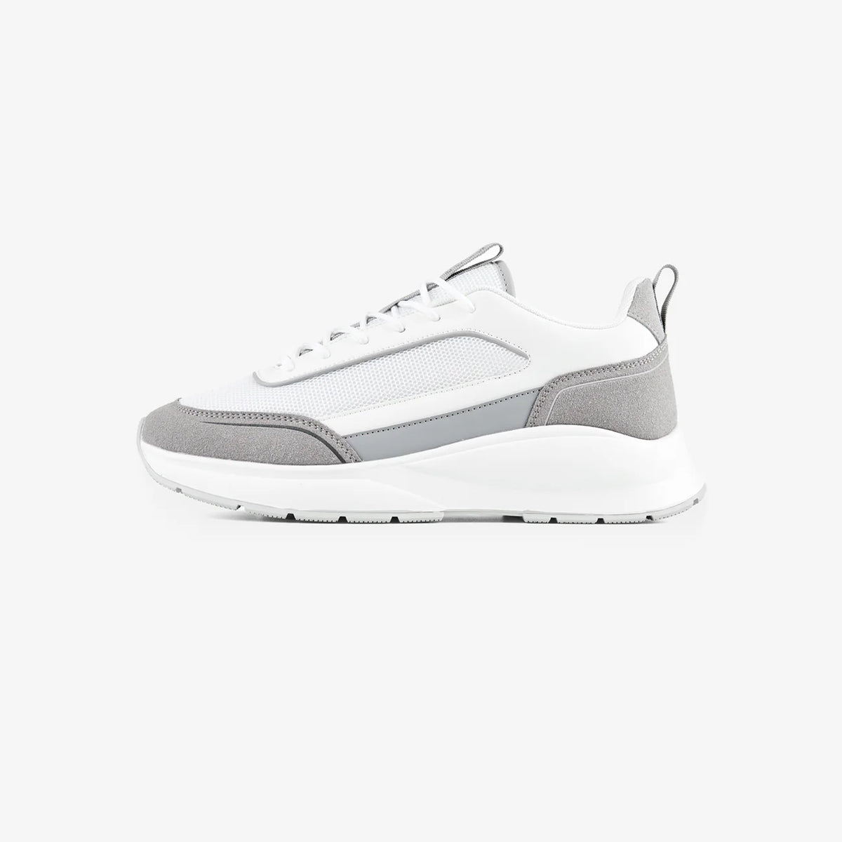Premium Tech Runner | White/Grey – Closure London