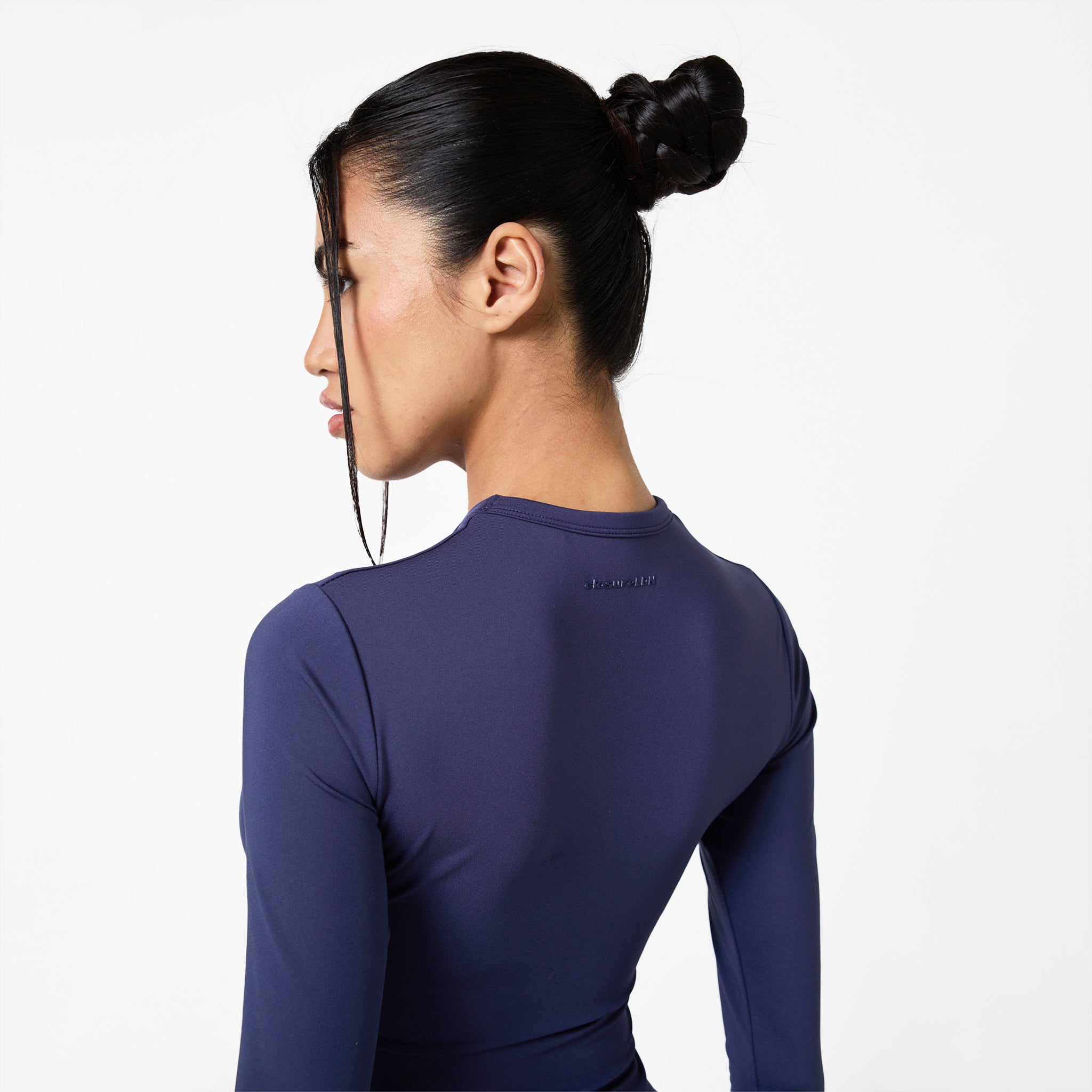 Second Skin Long Sleeve Top I Midnight Blue – Closure London